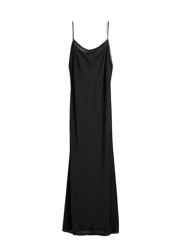 TOTEME Silk Slip Dress - Black
