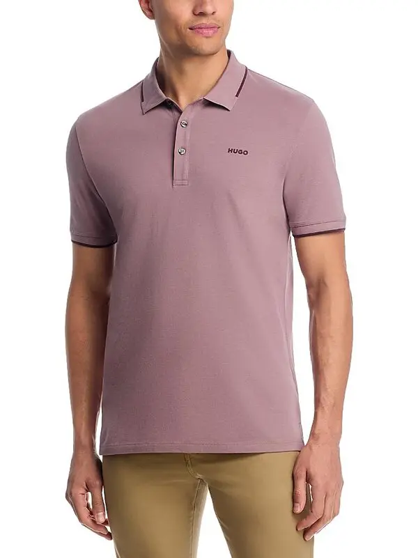 Hugo Dinoso Slim Fit Polo Shirt - Light Pastel Brown