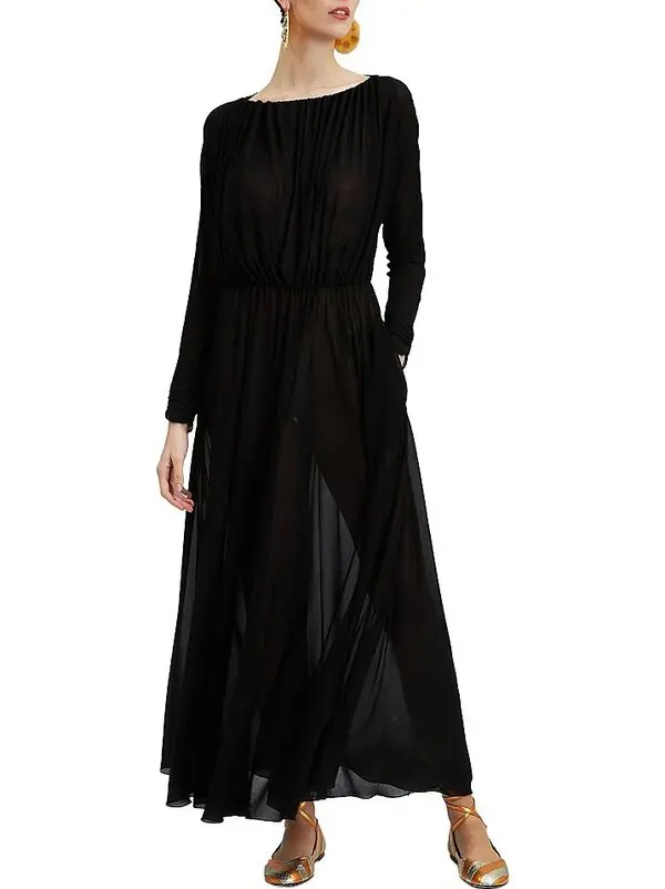 La DoubleJ Demeter Maxi Dress - Solid Black