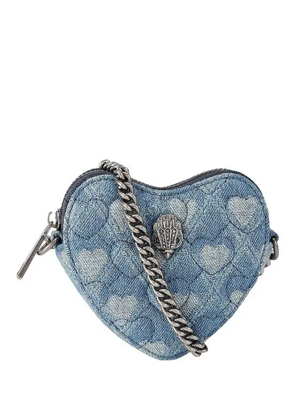Kurt Geiger Micro Heart Crossbody - Dark Blue