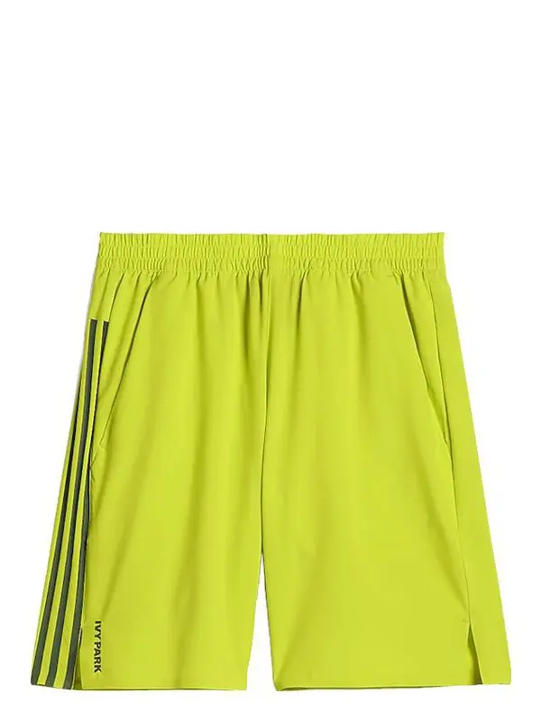 Adidas Ivy Park X Peloton Crinkle Nylon Shorts - Shock Lime/focus Olive
