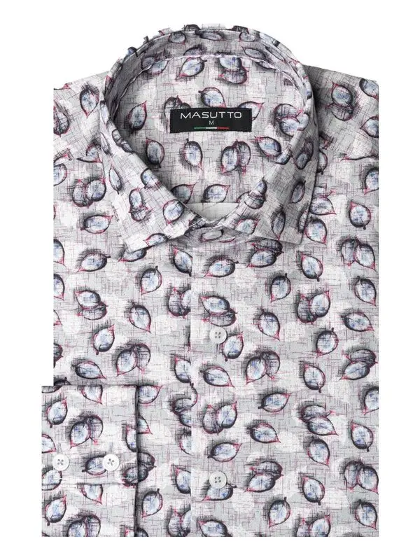 MASUTTO Livio Print Button-up Long Sleeve Shirt - Multicolor