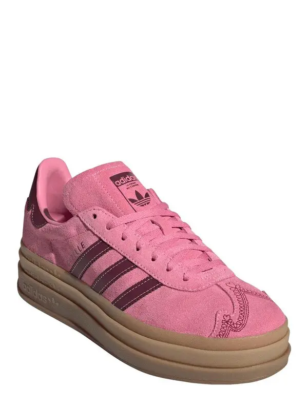 Adidas Gazelle Bold Platform Sneakers - Red/pink Spark/red
