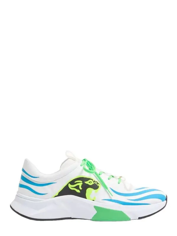 Valentino Garavani Panther Blaze Low-top Trainer - White/light Blue