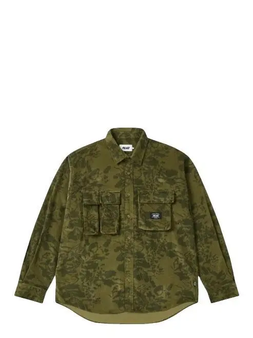 PALACE Double Pocket Cord Overshirt - Floral
