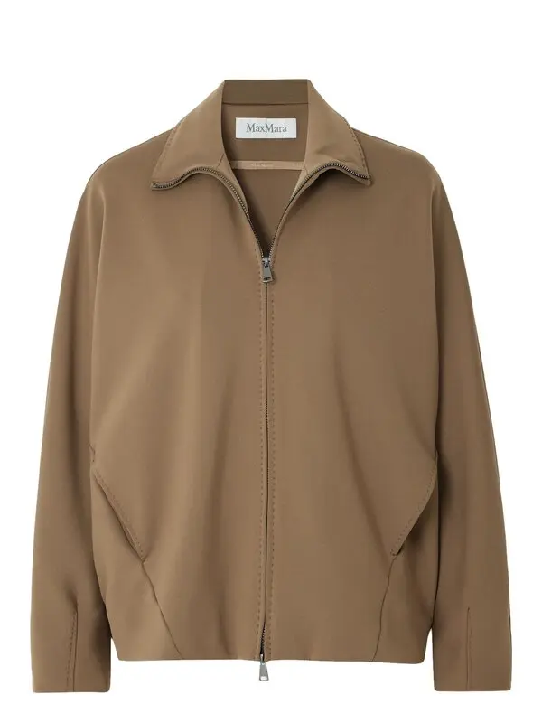 Max Mara Pala Stretch-jersey Jacket - Brown