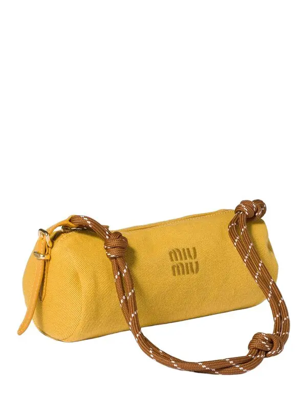 Miu Miu Gabardine Pouch - Topaz/brandy