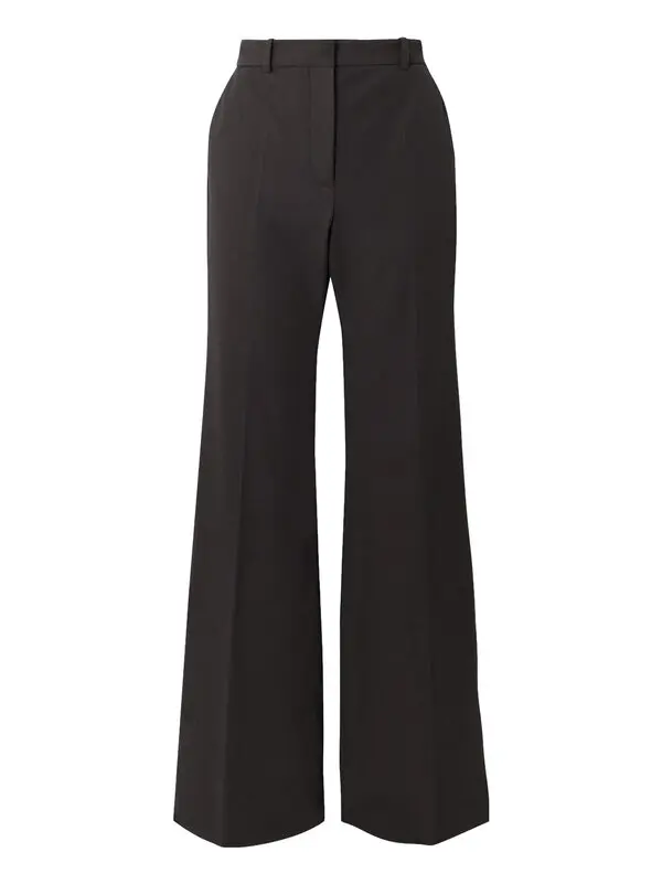 JOSEPH Tafira Stretch-gabardine Straight-leg Pants - Brown
