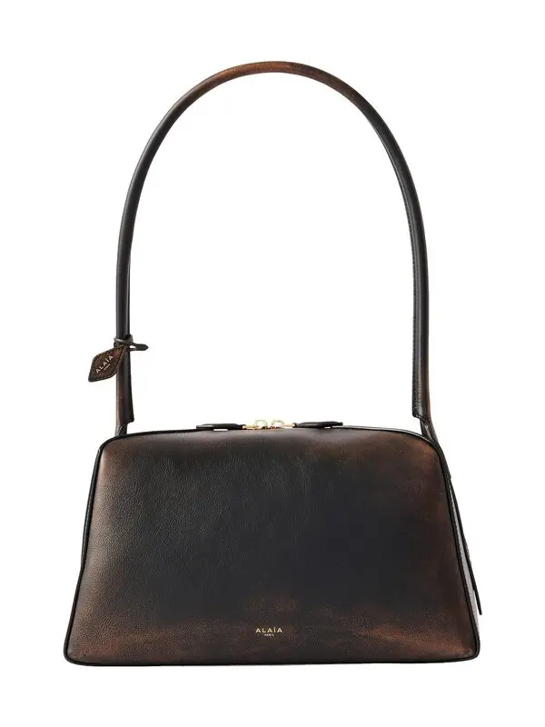 Alaïa Le Bulldog Leather Shoulder Bag - Brown