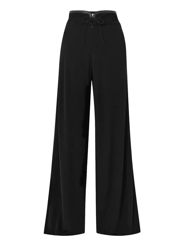 Christopher Esber Yvette Tie-detailed Wide-leg Pants - Black