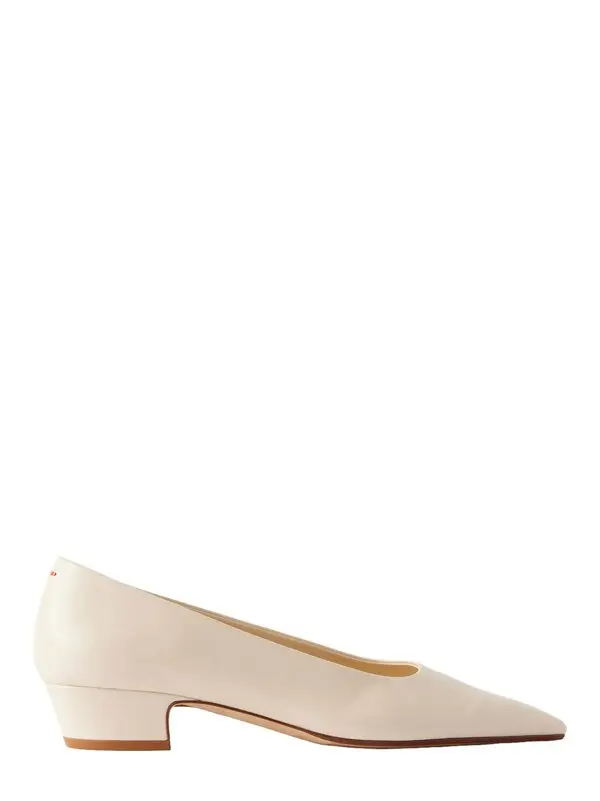 AeydĒ Rory Leather Pumps - Cream