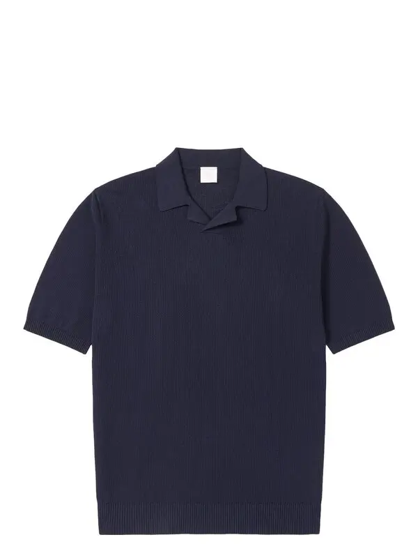 Eleventy Cotton Polo Shirt - Blue