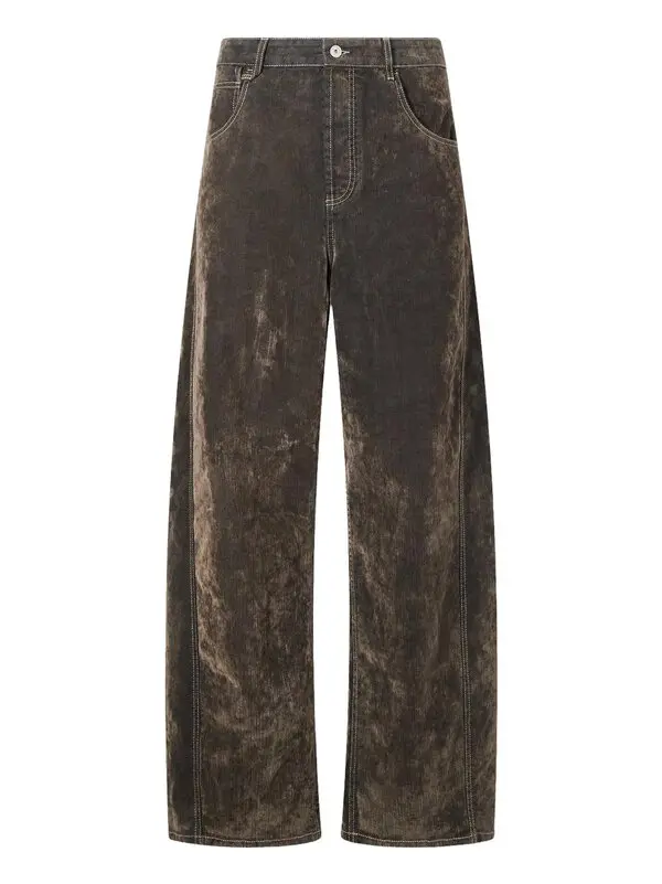 Jacquemus Mirada Barrel-leg Jeans - Gray