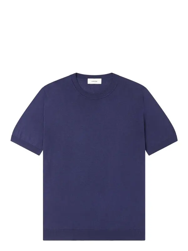 Canali Long Sleeve Polo Shirt - Blue
