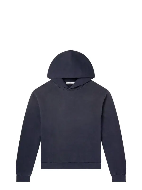 Acne Studios Franziska Garment-dyed Logo Hoodie - Black