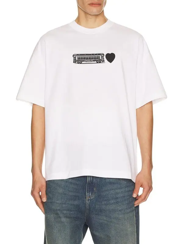 Carhartt Work In Progress Deconstructed Label T-shirt - White