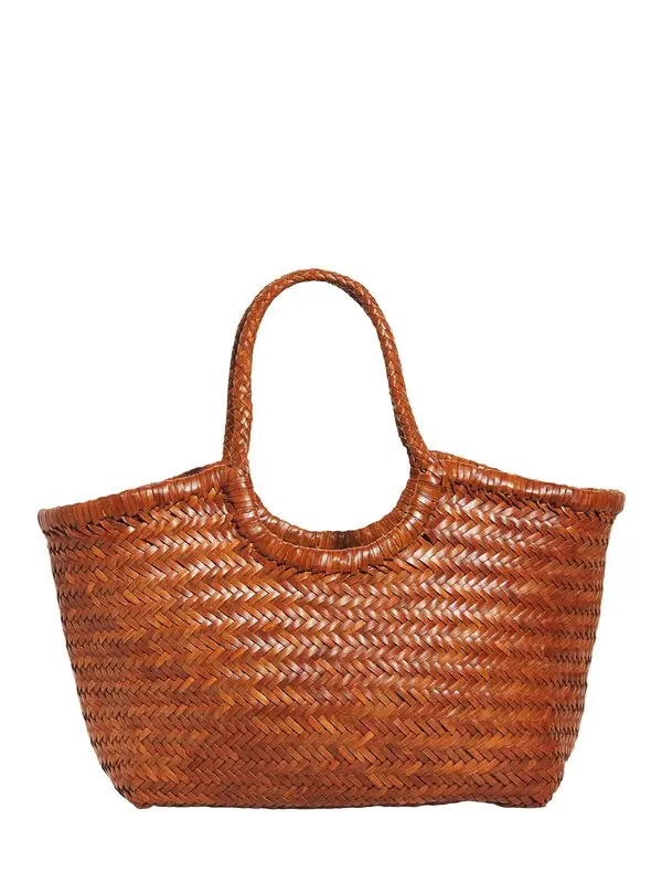 Dragon Diffusion Large Woven Nantucket Tote Bag - Brown