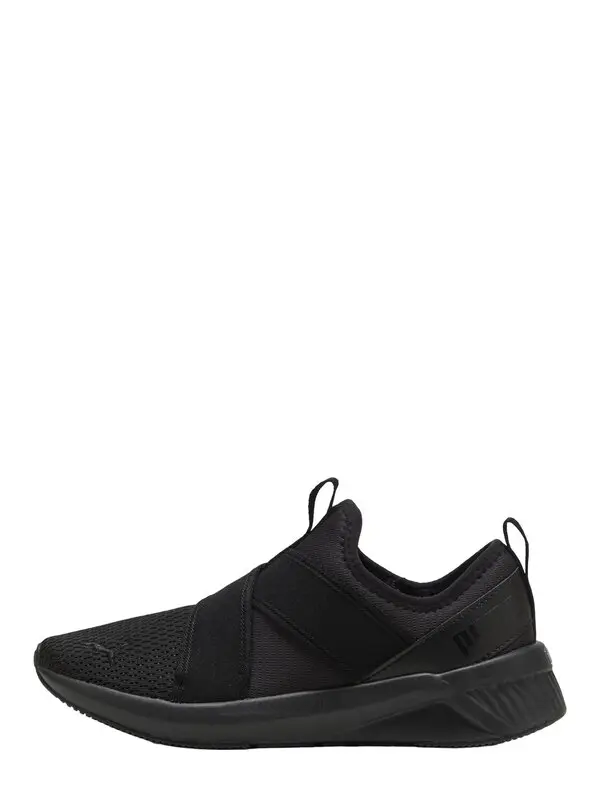 PUMA Softride Harli Wide Slip-on Sneakers - Black