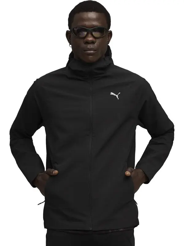 PUMA Run Raincell Moisture Wicking Running Jacket - Black