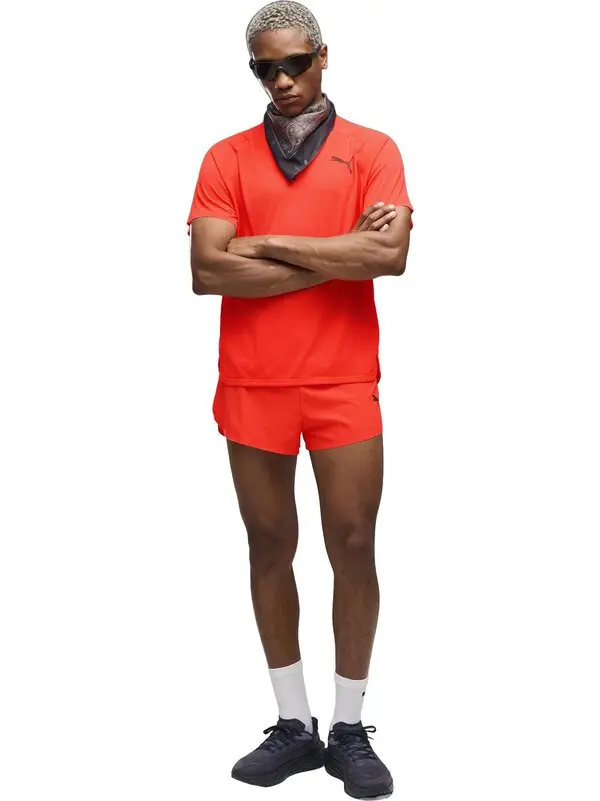 PUMA Lightspeed Ultraweave 2" Lightweight Running Split Shorts - Red