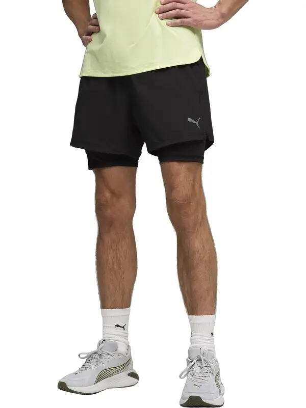 PUMA Pwrmode Training 2-in-1 Stretch Woven Shorts - Black