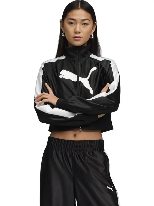 PUMA Future..archive T7 Cropped Track Jacket - Black