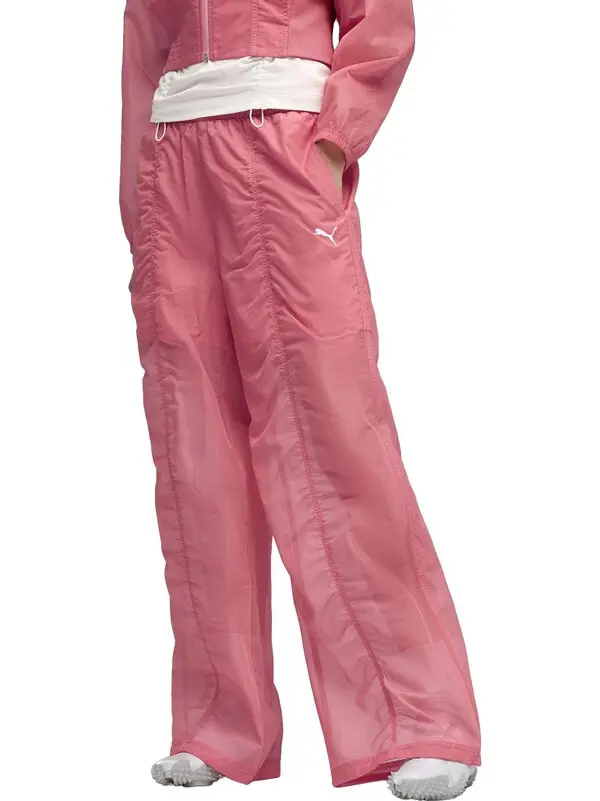 PUMA Relaxed Fit Woven Pants - Pink
