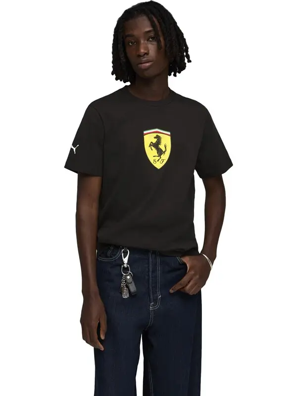 PUMA Scuderia Ferrari Colored Shield T-shirt - Black