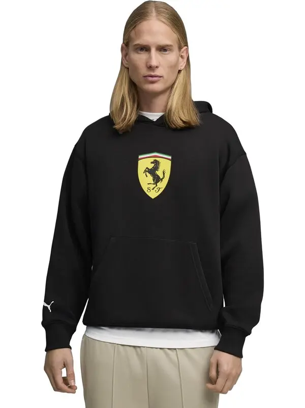 PUMA Scuderia Ferrari Shield Hoodie - Black
