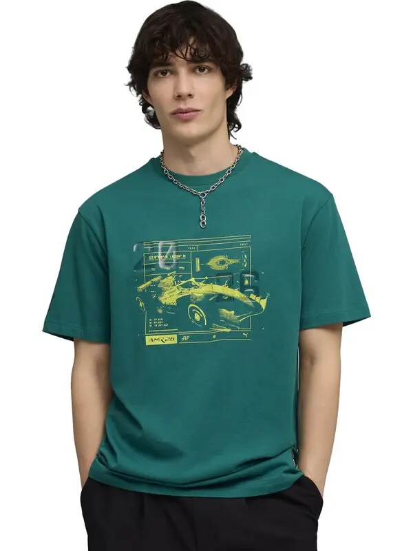 PUMA X Aston Martin Aramco F1â® Team Relaxed Graphic T-shirt - Green