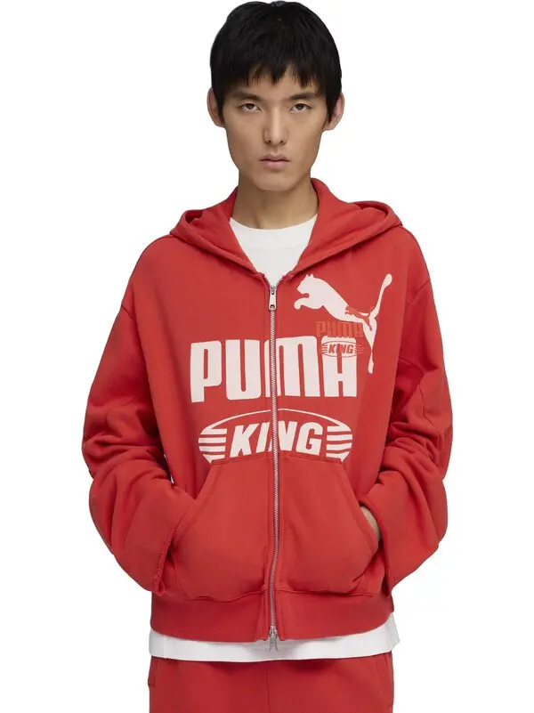PUMA King Zip-up Hoodie - Red