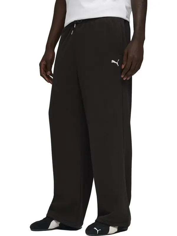 PUMA Wardrobe Essentials Wide Leg Sweatpants - Black