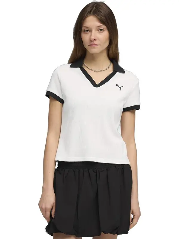 PUMA Wardrobe Essentials Polo Shirt - White