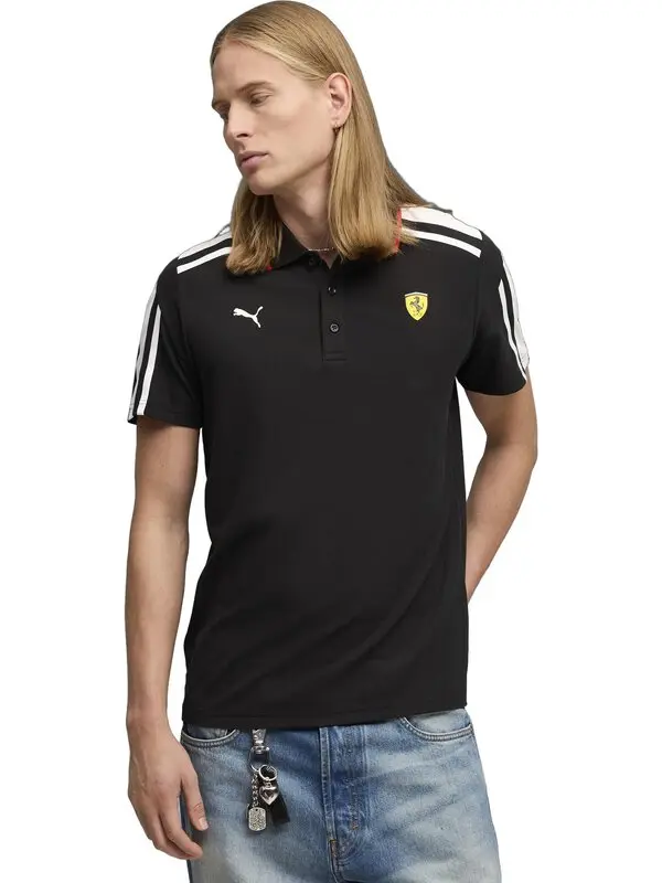 PUMA Scuderia Ferrari T7 Polo Shirt - Black