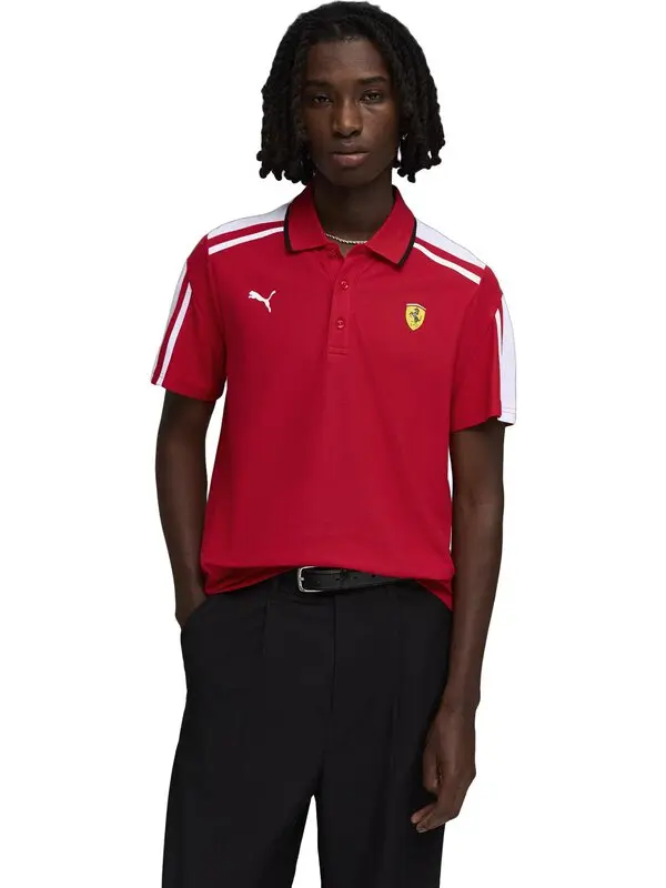 PUMA Scuderia Ferrari T7 Polo Shirt - Red