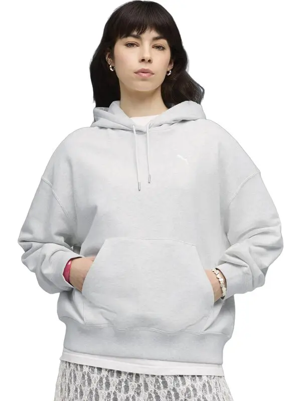 PUMA Wardrobe Essentials Oversized Hoodie - White
