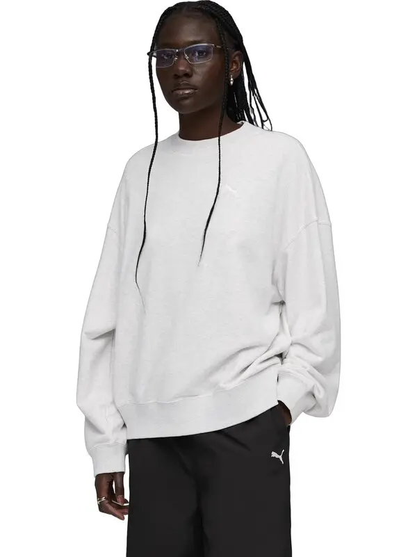 PUMA Wardrobe Essentials Oversized Sweatshirt - White