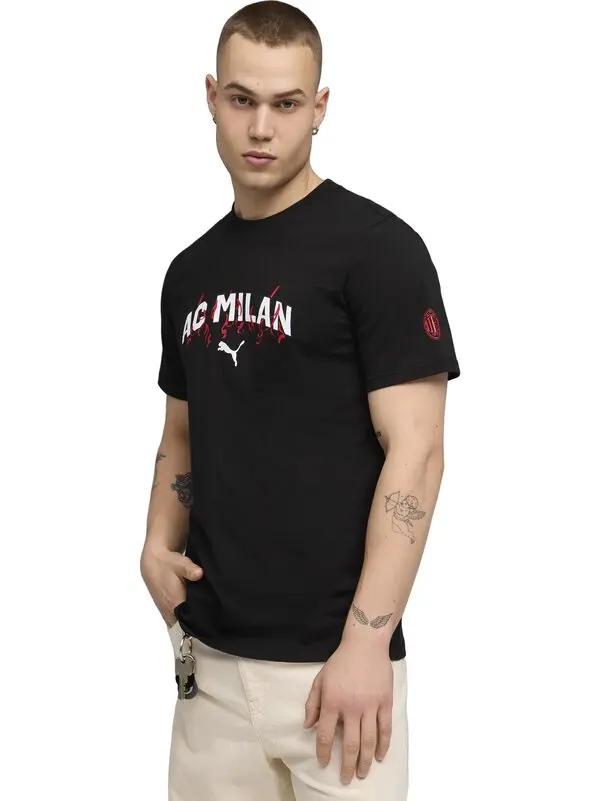 PUMA Ac Milan Ftblculture T-shirt - Black