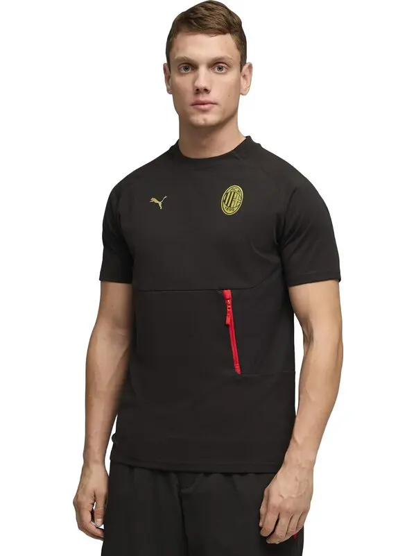 PUMA Ac Milan Tech Pocket T-shirt - Black