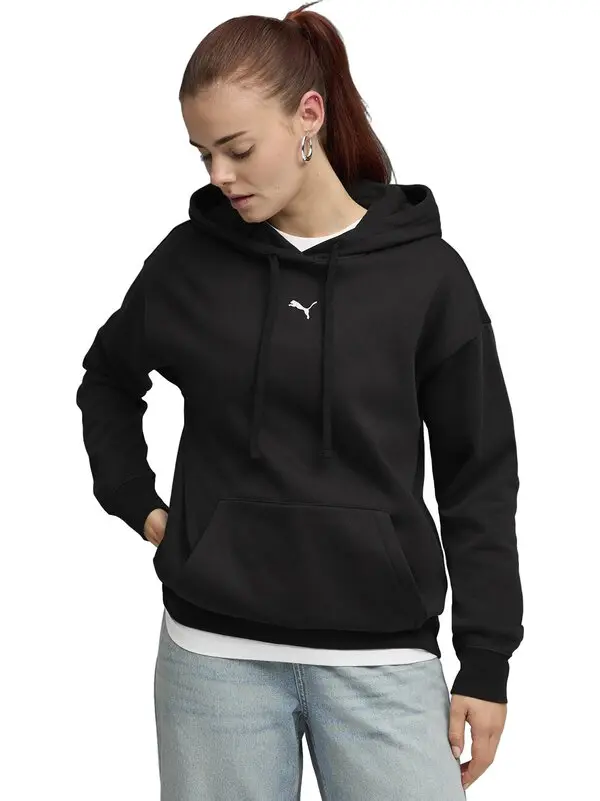 PUMA Essentials Fleece Relaxed Hoodie - Black