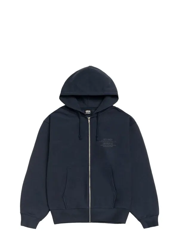 StÜssy International Designs Zip Hoodie - Blue