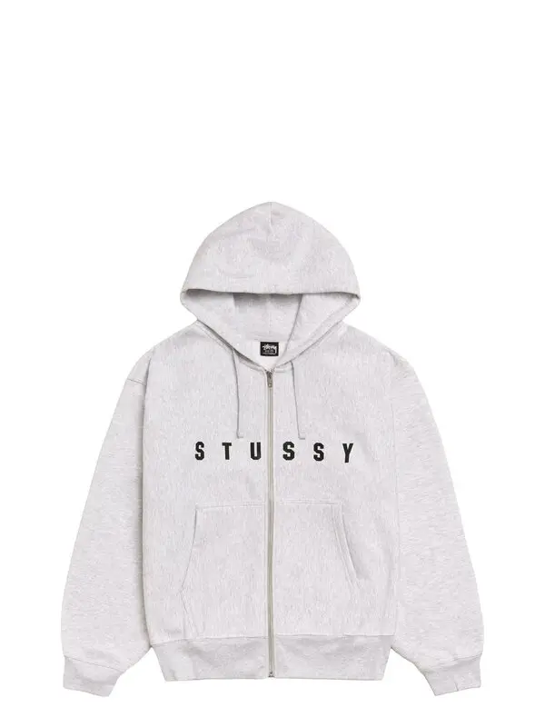 StÜssy Lens Zip Hoodie - Grey