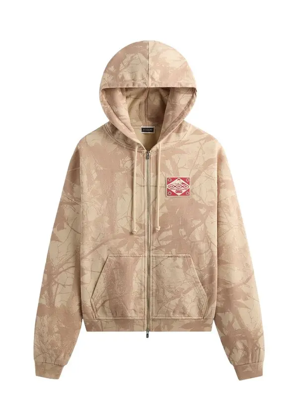 Kith For Columbia Camo Vintage Braxton Zip Up Hoodie - Tan