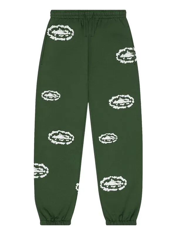 DENIM TEARS X Cortiez Island Wreath Sweatpants - Green