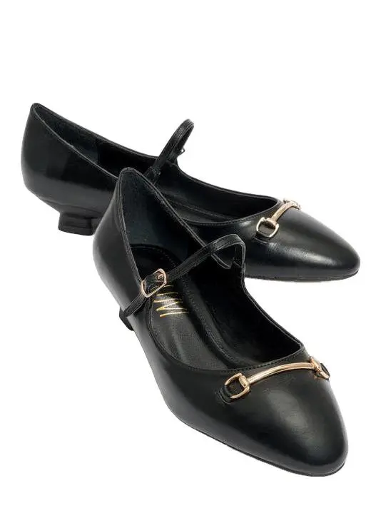 PROLOGUE SHOES Ojen Low Heel Shoe - Black