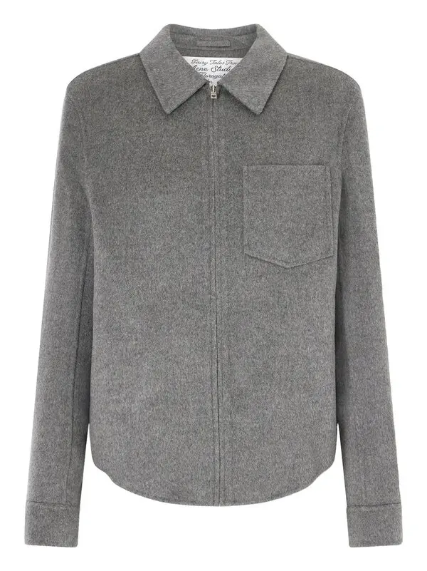 Acne Studios Oble Wool And Cashmere-blend Felt Jacket - Gray