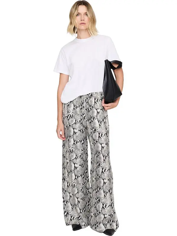 ANINE BING Roslyn Print Pants - Python