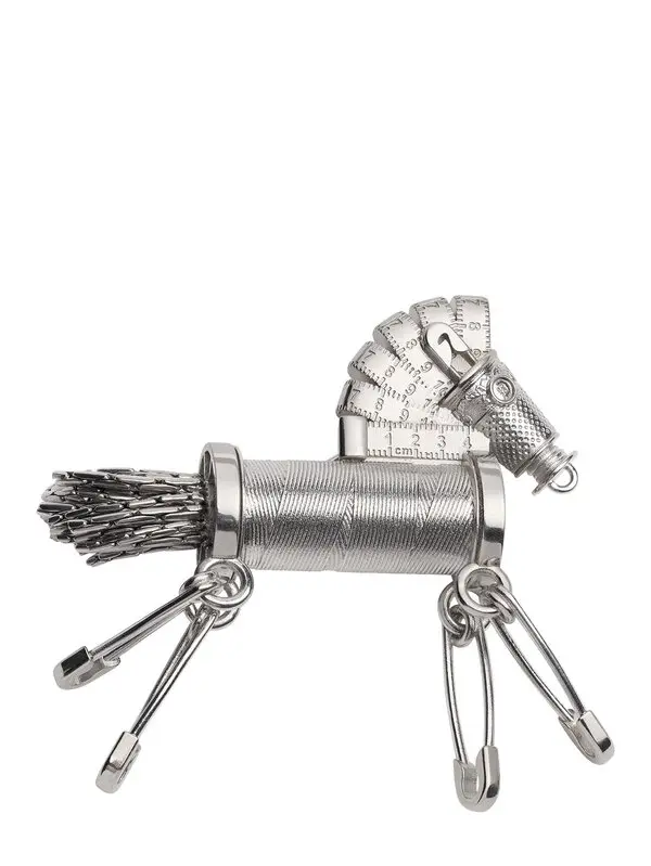 Dior Couture Charms Horse Brooch - Silver