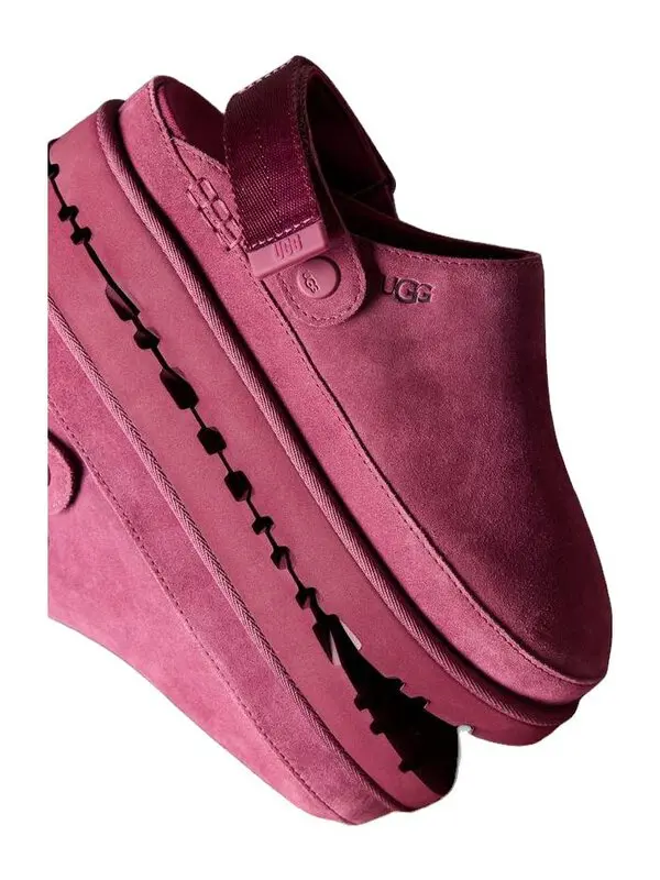 UGG Goldenstar Suede Clogs - Burnt Magenta