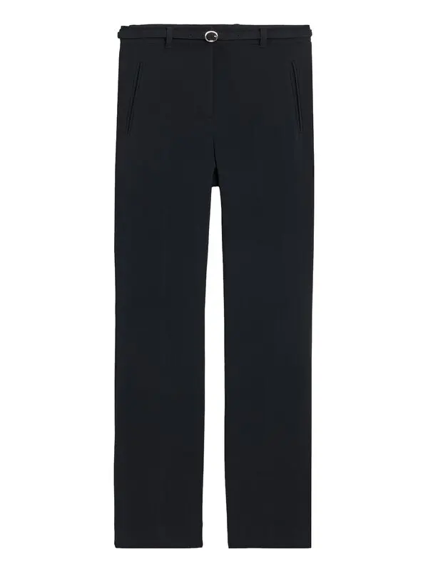 3.1 Phillip Lim Belted Flared Crepe Pants - Black